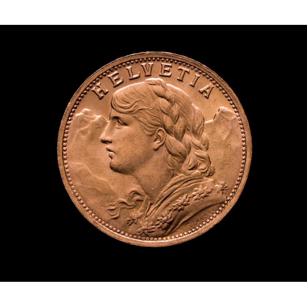 1947-B Swiss Helvetia 20 Francs Gold Coin | Pristine Auction