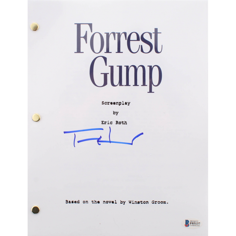 Tom Hanks Signed "Forrest Gump" Full Movie Script (Beckett COA ...