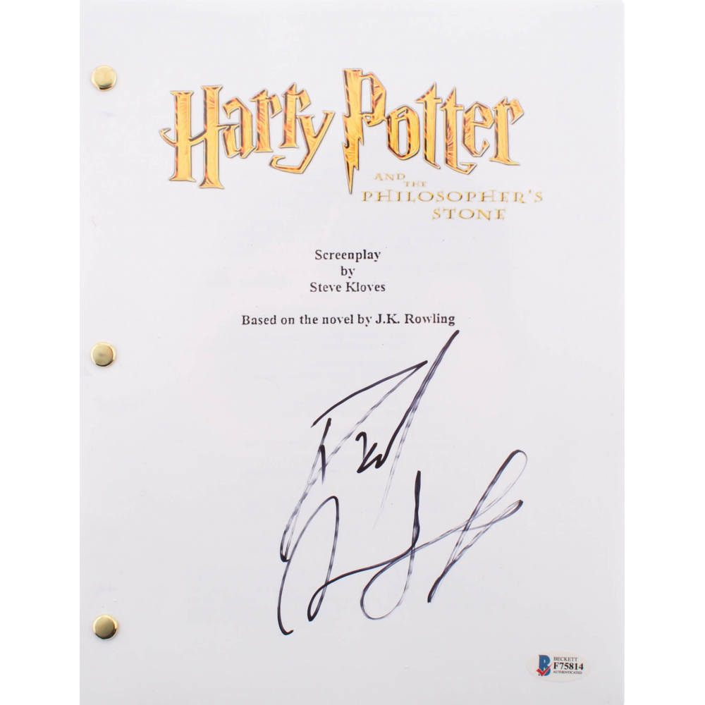 Daniel Radcliffe Signed "Harry Potter and the Philosopher's Stone" Full ...
