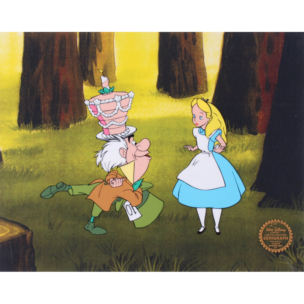 Walt Disney's "Alice in Wonderland" LE 11x14 Animation Serigraph Cel ...