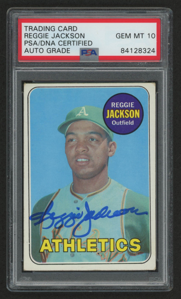 Reggie Jackson Signed 1969 Topps #260 (PSA Encapsulated) | Pristine Auction