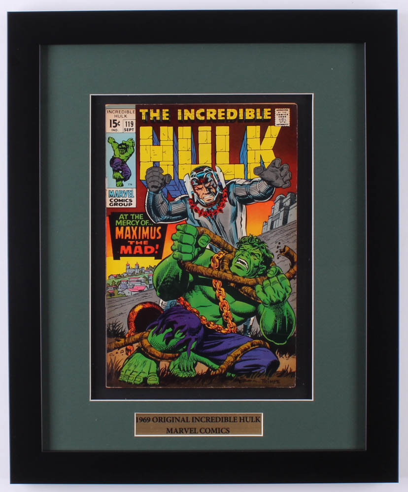 Vintage Original 1969 "The Incredible Hulk" Issue #119 Marvel 14x17 ...