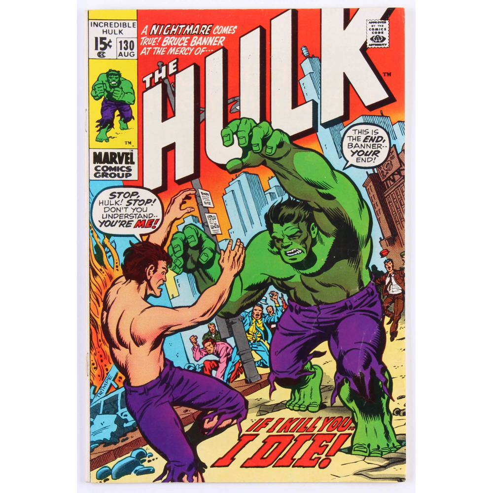 Vintage 1970 "Incredible Hulk" Issue #130 Marvel Comic Book | Pristine ...