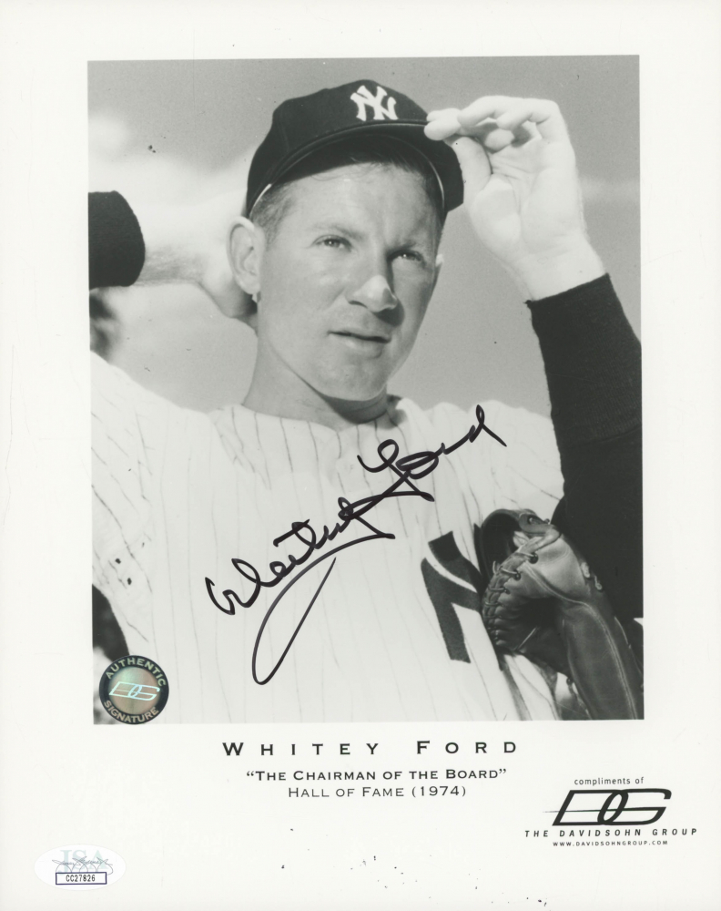Whitey Ford Signed Yankees 8x10 Photo (JSA COA) | Pristine Auction
