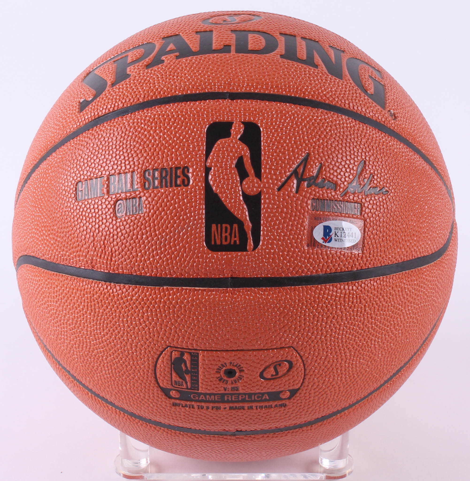 Magic Johnson Signed Game Ball Series Basketball (Beckett COA ...