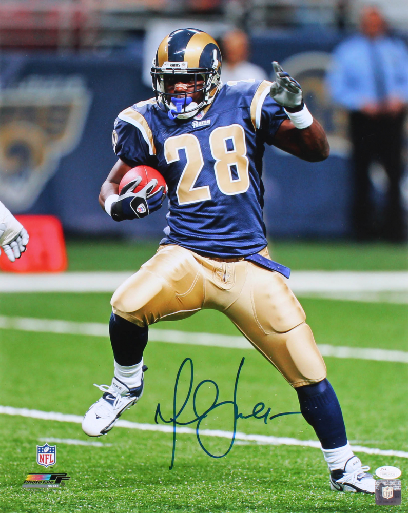 Marshall Faulk Signed St. Louis Rams 16x20 Photo (JSA COA) | Pristine ...