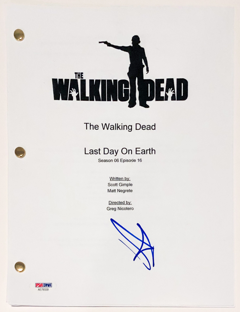 Andrew Lincoln Signed "The Walking Dead" Full-Episode Script (PSA COA ...