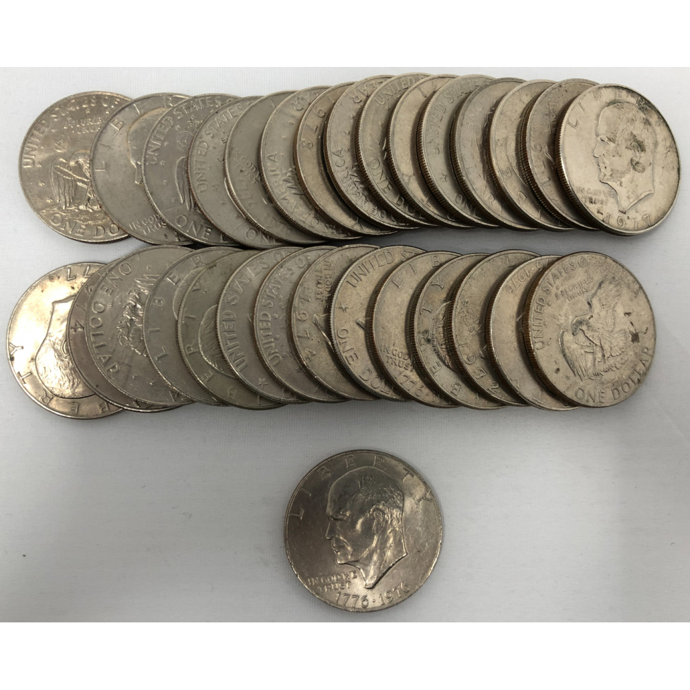 Lot of (30) Eisenhower "Ike" Dollar Coins | Pristine Auction