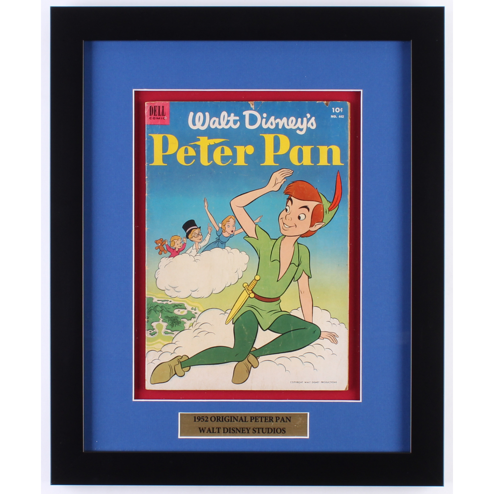 Vintage 1952 Walt Disney's "Peter Pan" Issue #442 14x17 Custom Framed ...
