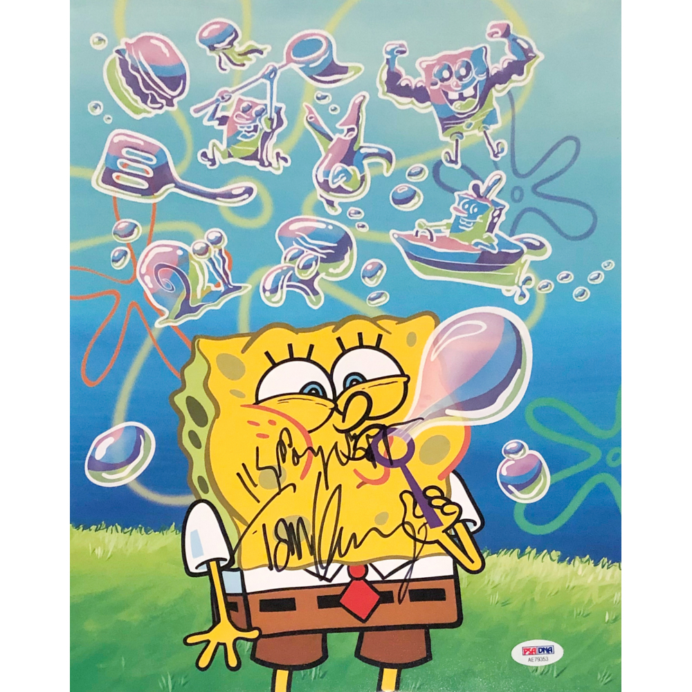 Tom Kenny Signed "SpongeBob SquarePants" 11x14 Photo Inscribed ...