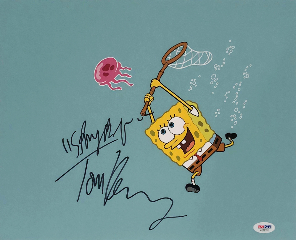 Tom Kenny Signed "SpongeBob SquarePants" 11x14 Photo Inscribed ...