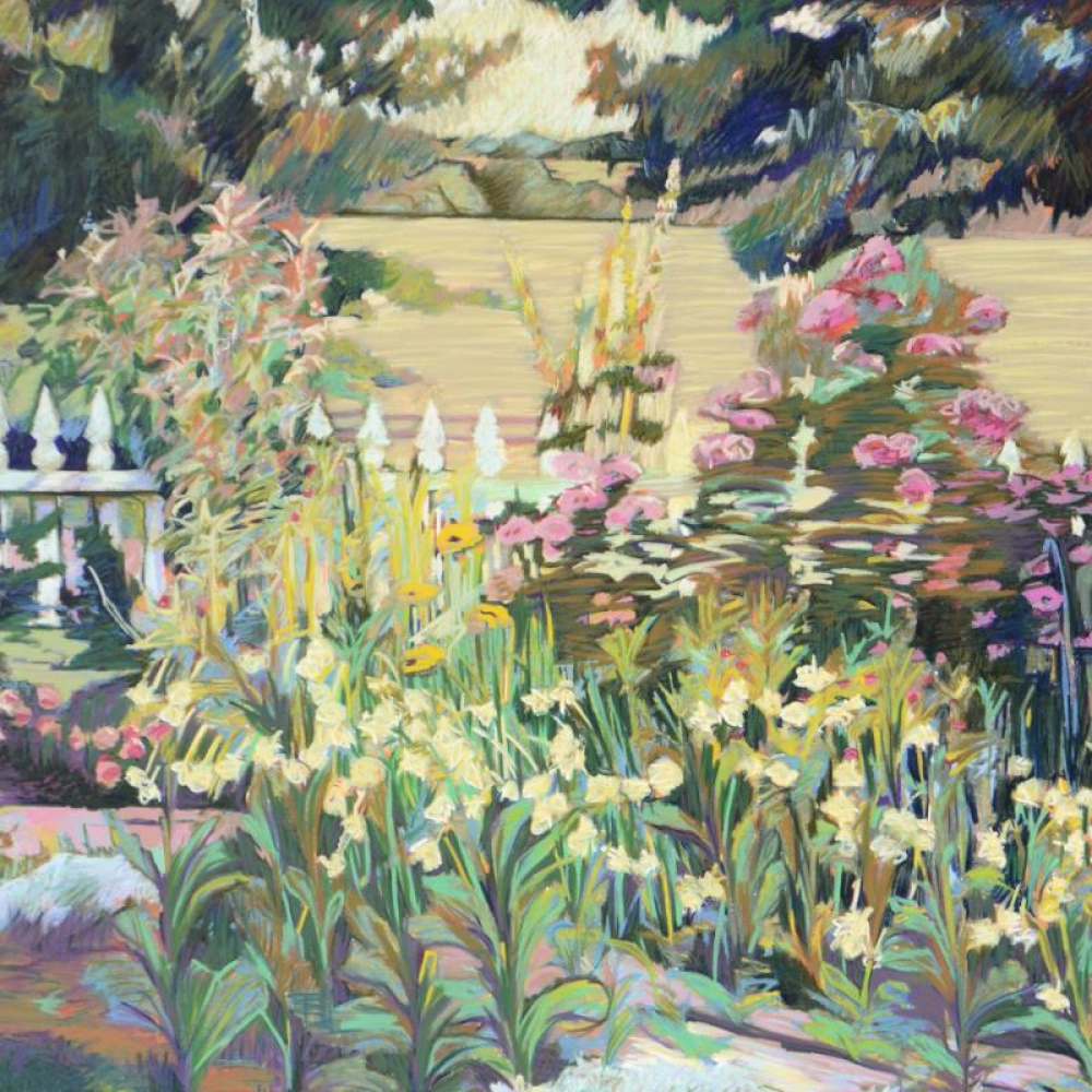 Nina Weiss Signed "English Garden" Limited Edition 43x33 Serigraph ...
