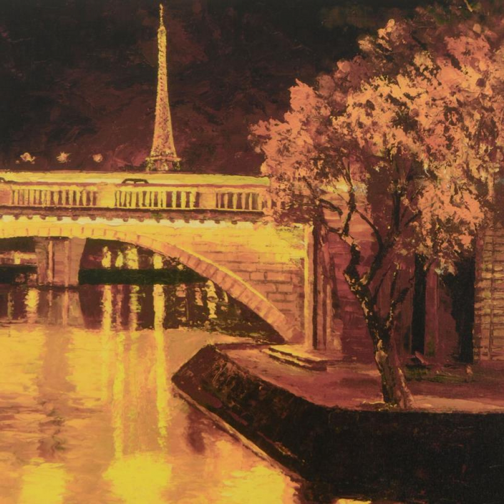 Howard Behrens Signed "Twilight On The Seine I" Limited Edition 24x36 ...