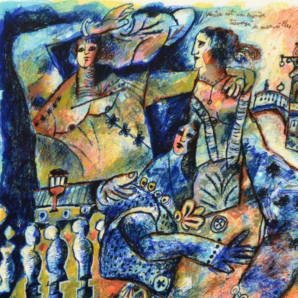 Theo Tobiasse Signed "Venice Est Un Monde" Limited Edition 22x30 ...