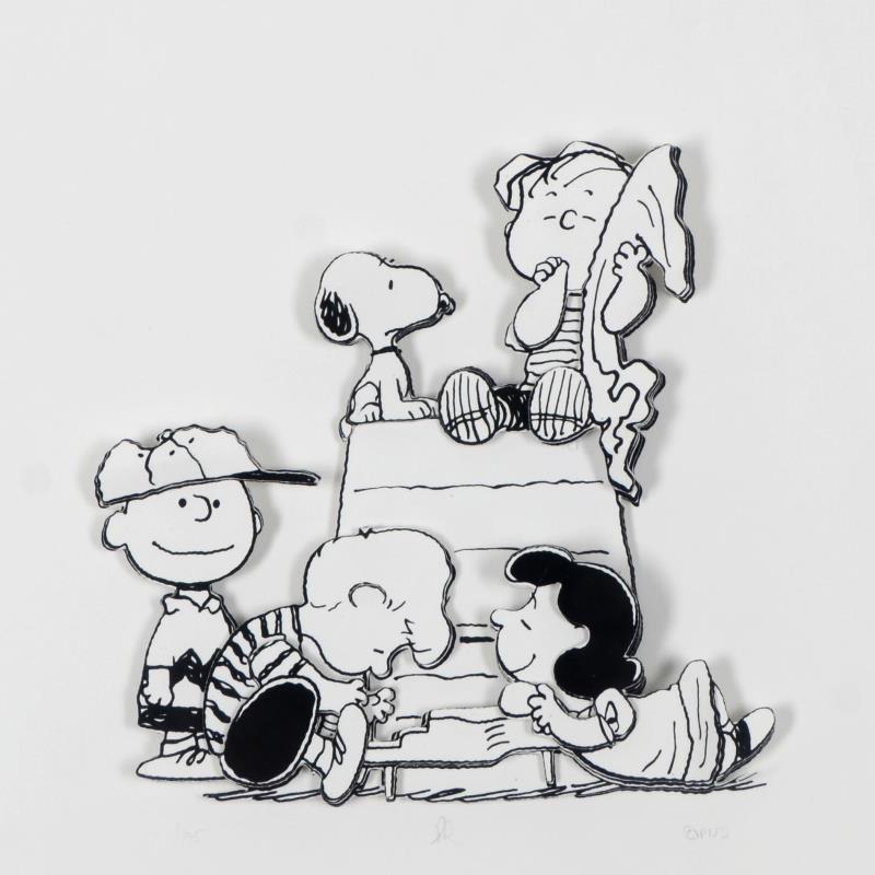 Peanuts "Family" Numbered LE 23x15 3D Decoupage Print with Shadow Box ...