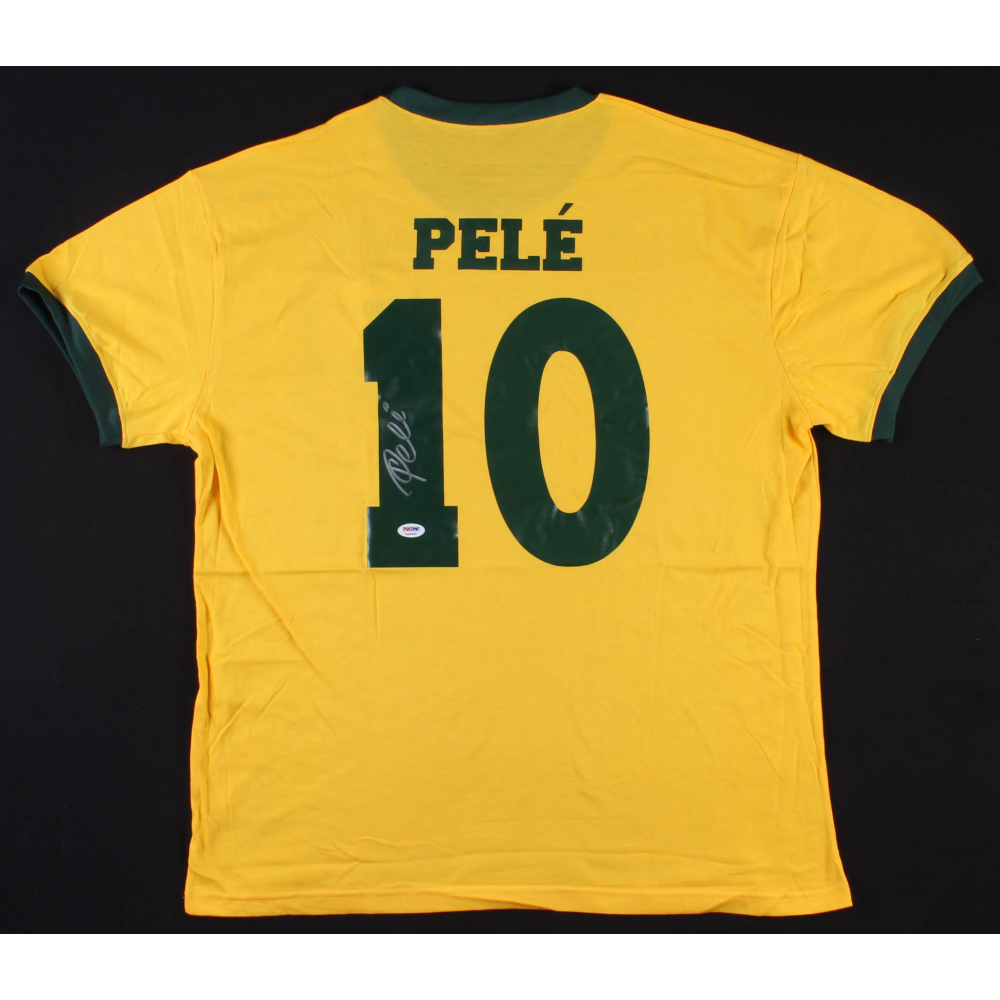 Pele Signed Brazil Jersey (PSA COA) | Pristine Auction