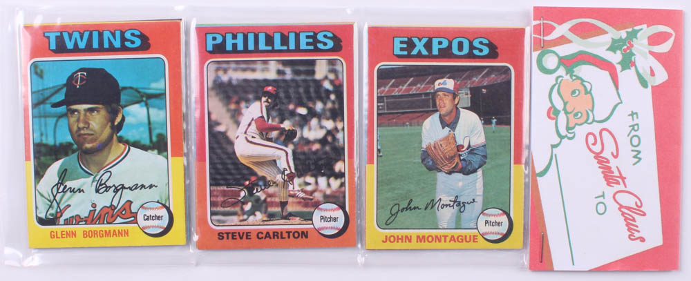 1975 Topps Baseball Unopened Christmas Rack Pack With (12) Cards With