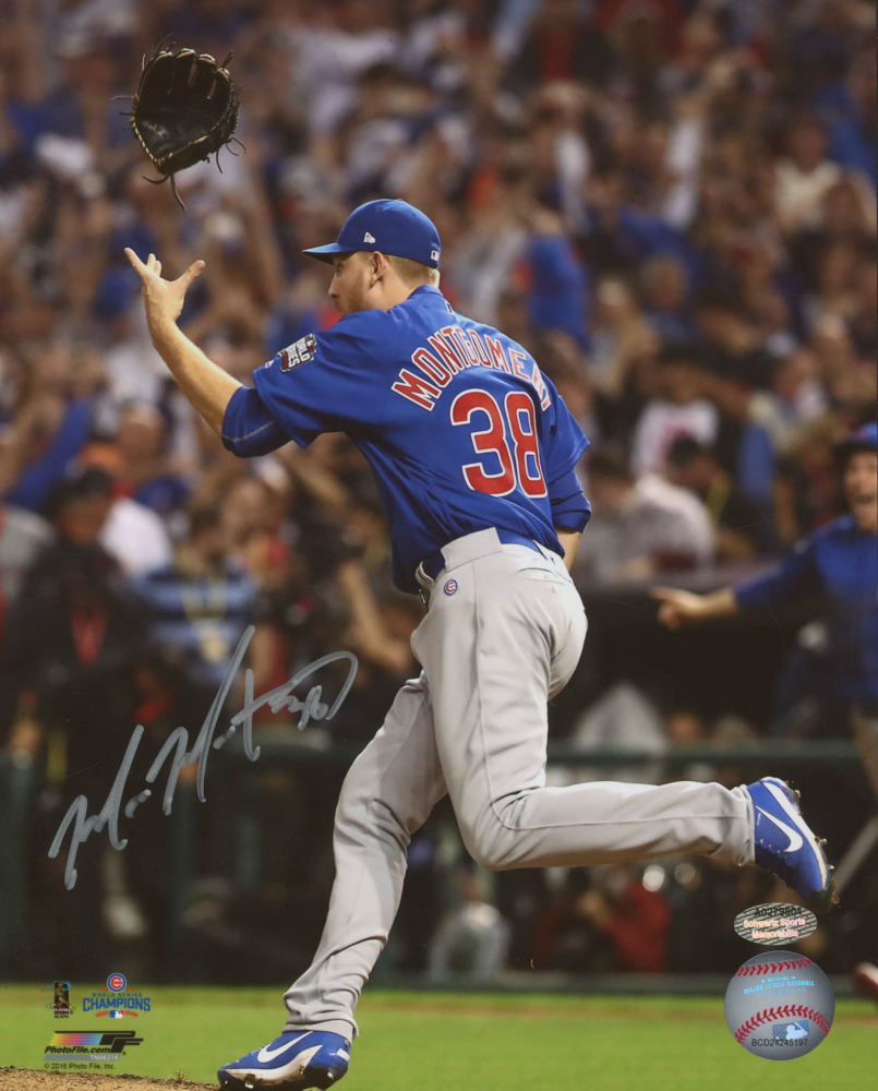 Mike Montgomery Signed Chicago Cubs 2016 World Series 8x10 Photo ...