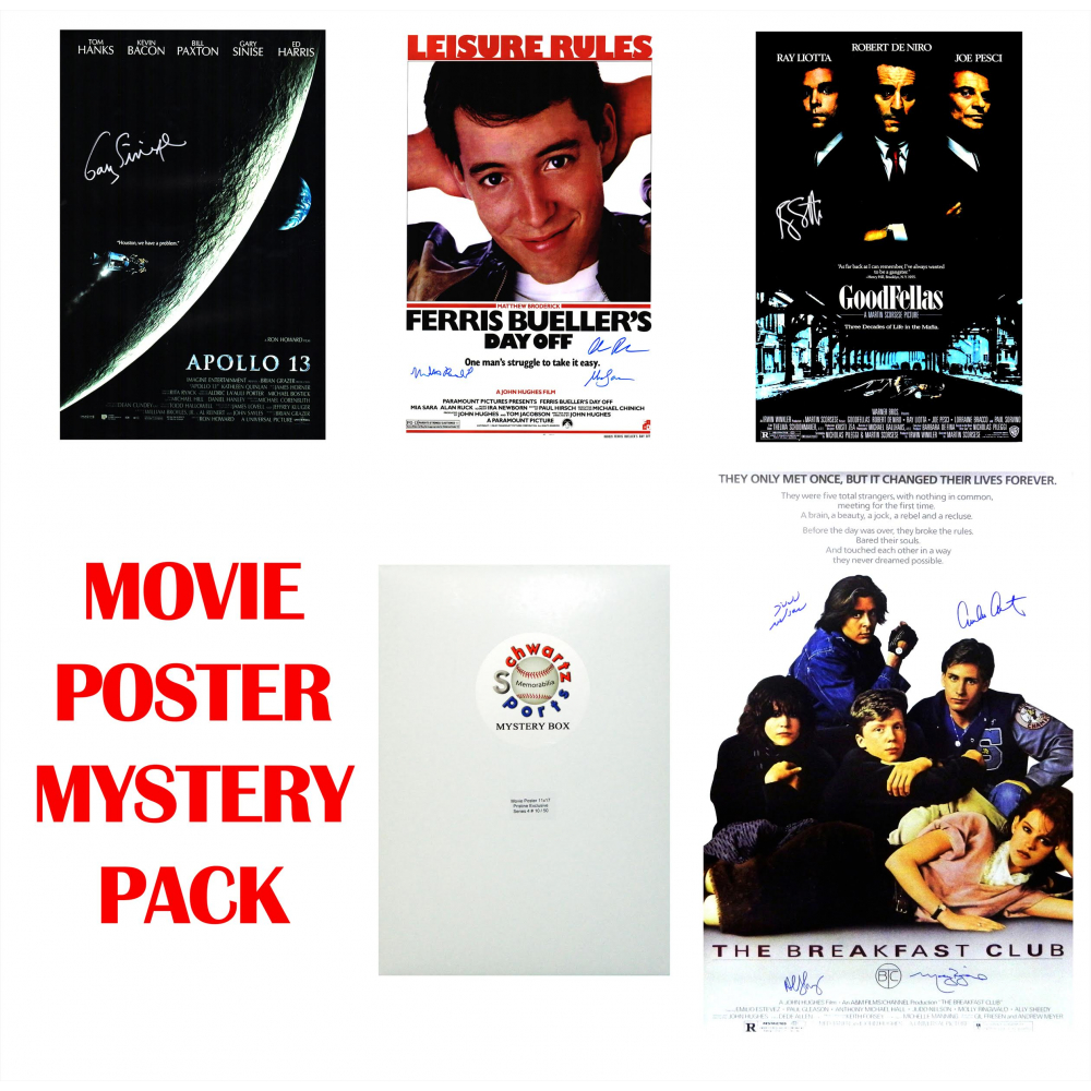 Hollywood Classic Movies Signed 11x17 Movie Posters Mystery Box ...