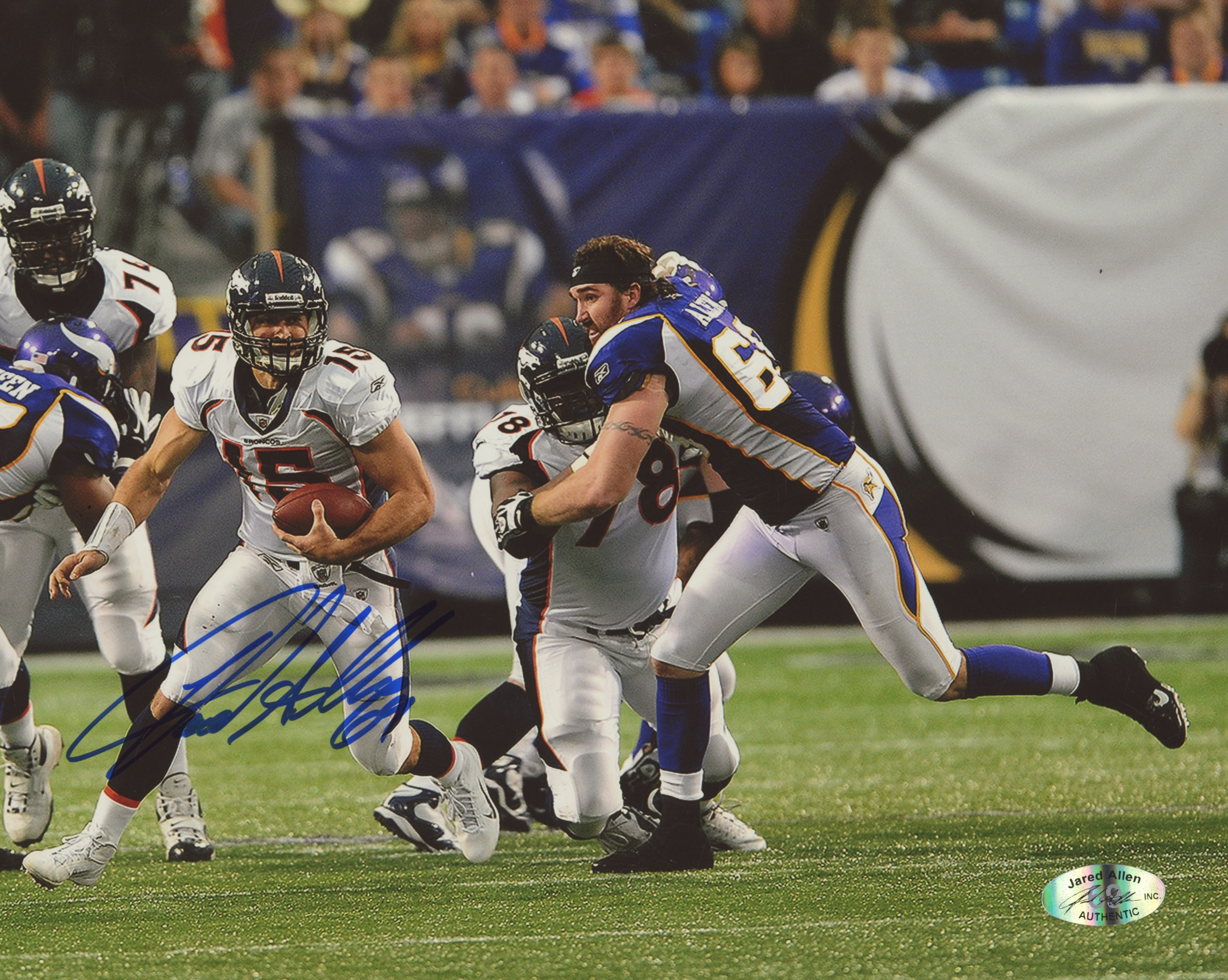 Jared Allen Signed Vikings 8x10 Photo (Allen Hologram) | Pristine Auction