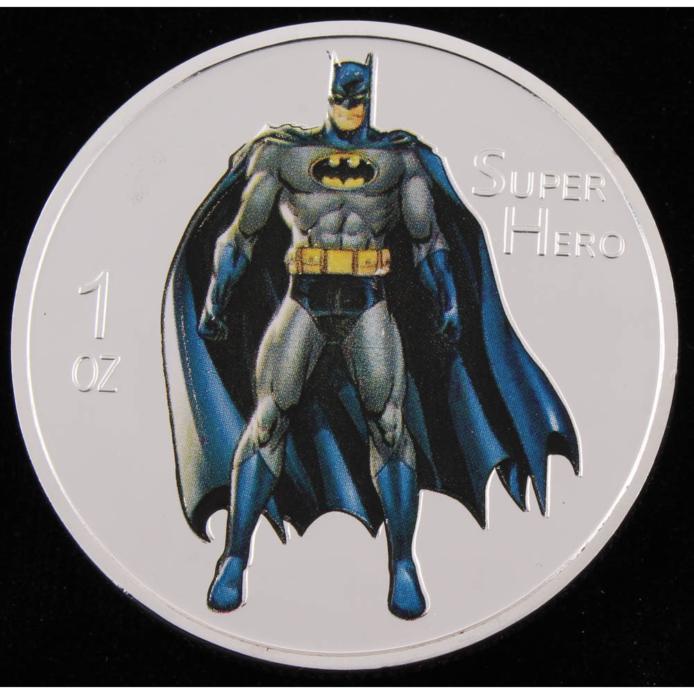 2014 1 Ounce Silver Batman Coin | Pristine Auction