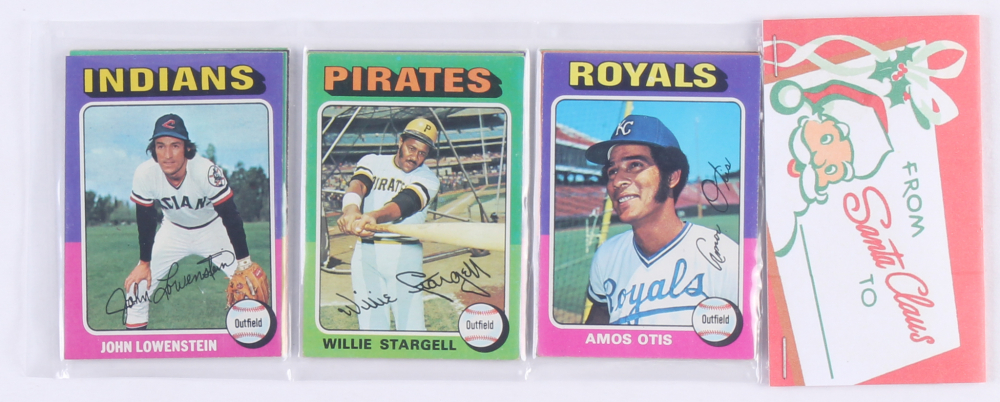 1975 Topps Baseball Unopened Christmas Rack Pack With (12) Cards 