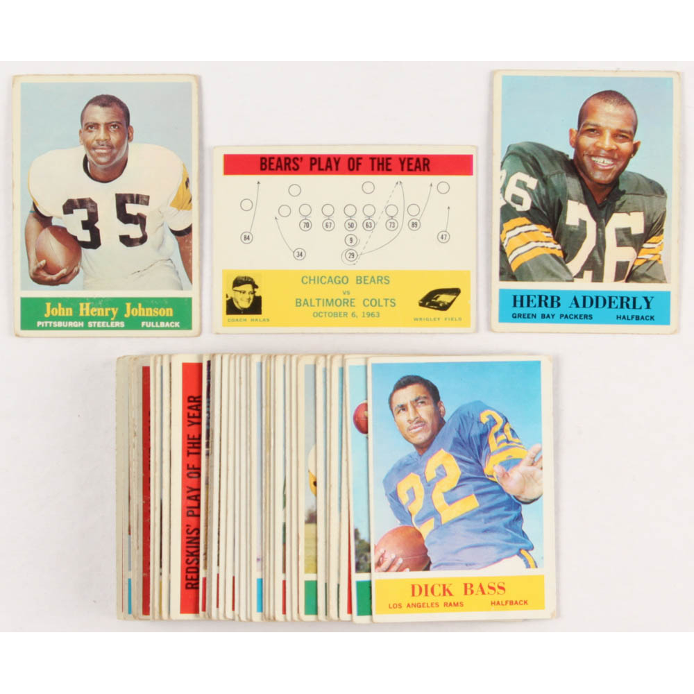 Lot of (35) 1964 Philadelphia Football Cards With #144 John Henry ...
