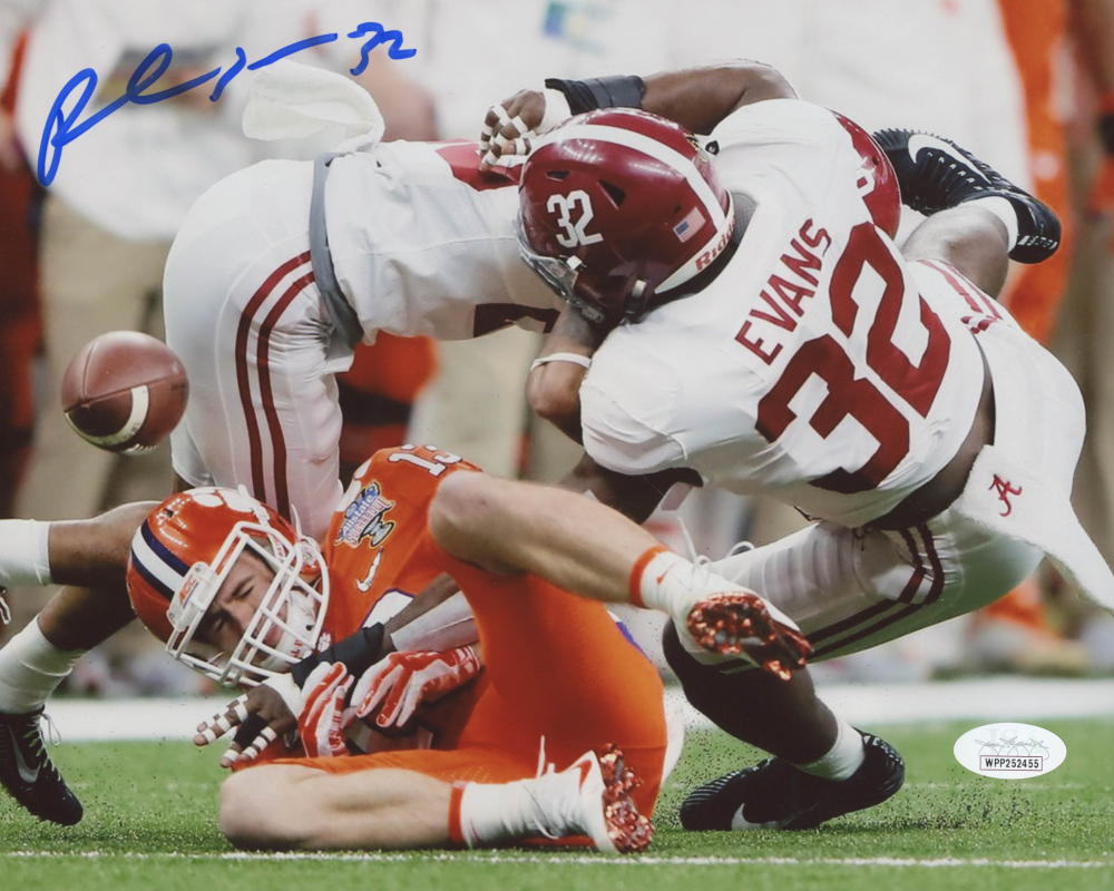 Rashaan Evans Signed Alabama Crimson Tide 8x10 Photo (JSA COA ...