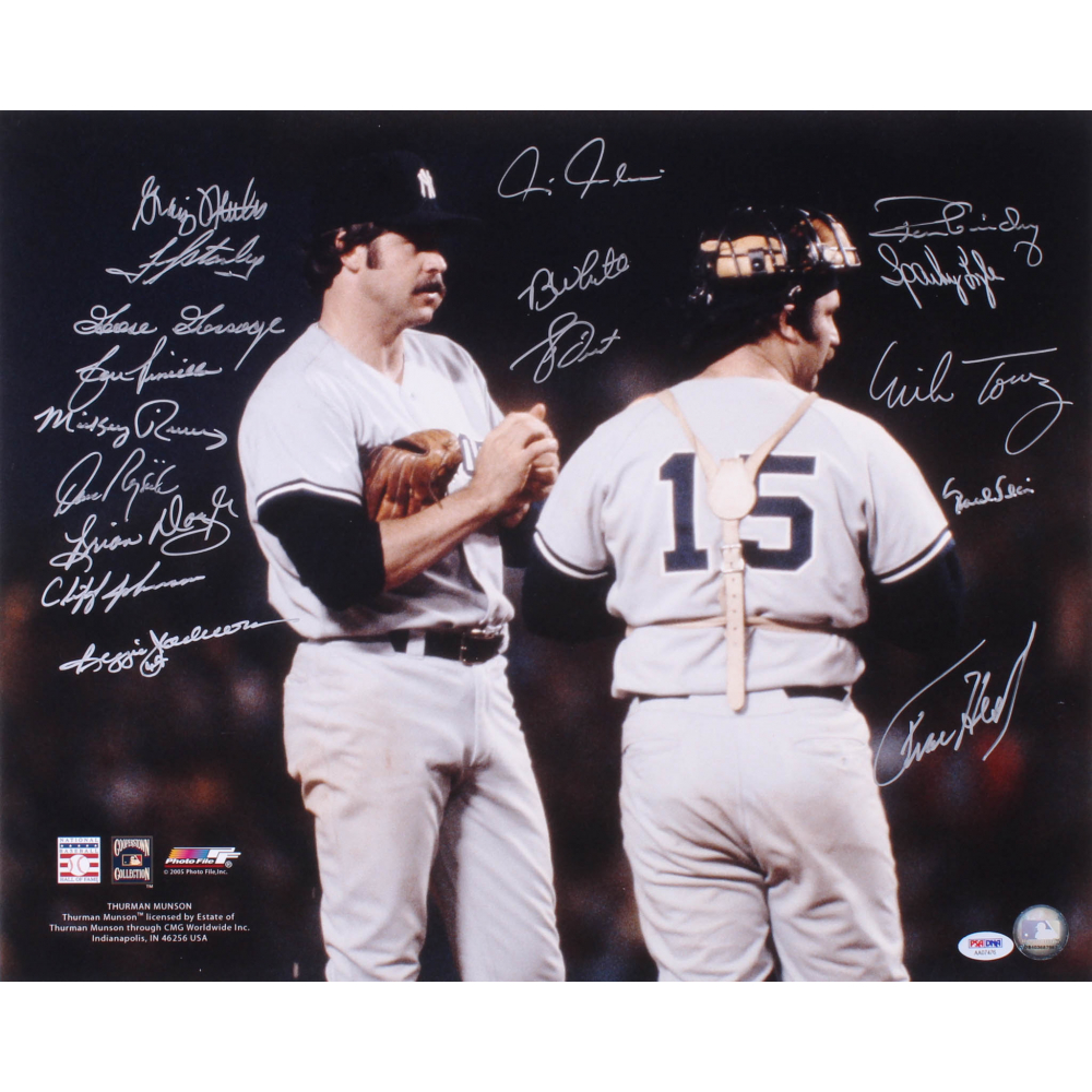 New York Yankees 16x20 Photo Team-Signed by (17) With Reggie Jackson ...