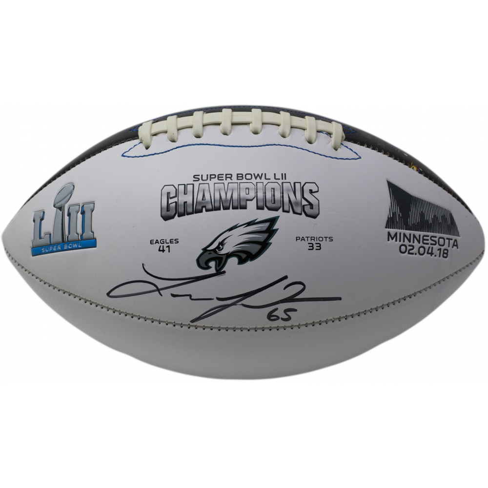 Lane Johnson Signed Philadelphia Eagles Super Bowl LII Champions Logo ...