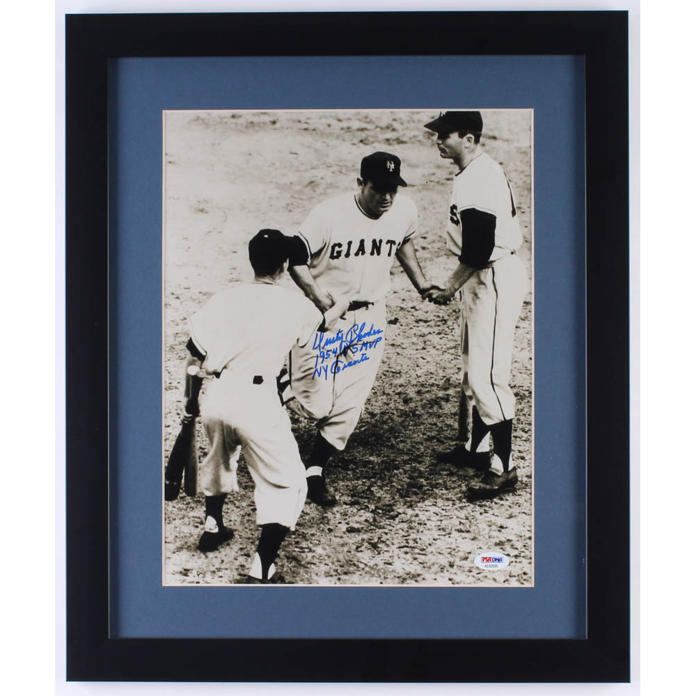 Dusty Rhodes Signed New York Giants 16x19 Custom Framed Photo Display ...