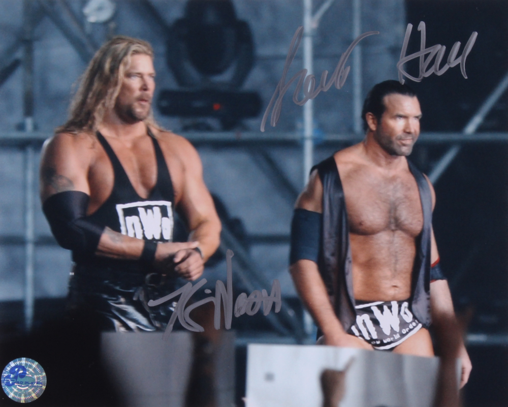 Kevin Nash & Scott Hall Signed WWE 8x10 Photo (Pro Player Hologram ...