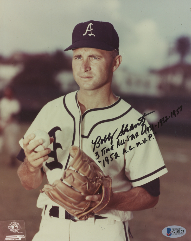 Bobby Shantz Signed Kansas City Athletics 8x10 Photo Inscribed "1952 A ...