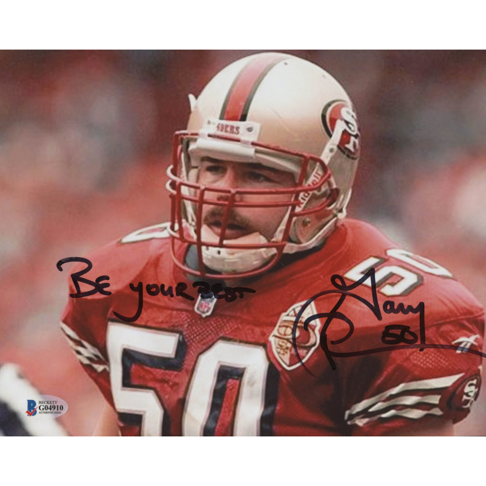 Gary Plummer Signed San Francisco 49ers 8x10 Photo Inscribed "Be Your ...