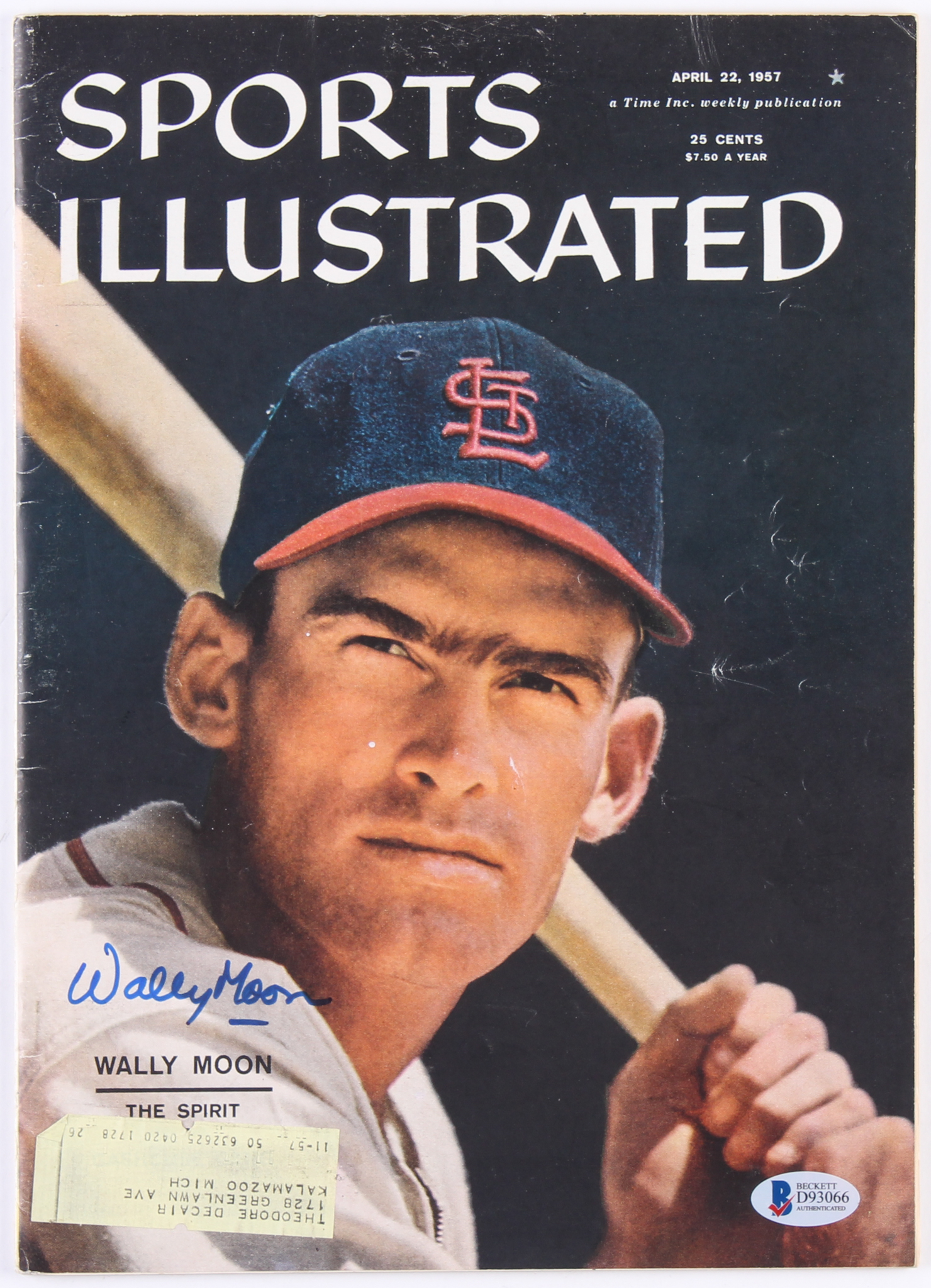 Wally Moon Signed 1957 Sports Illustrated Magazine (Beckett COA ...