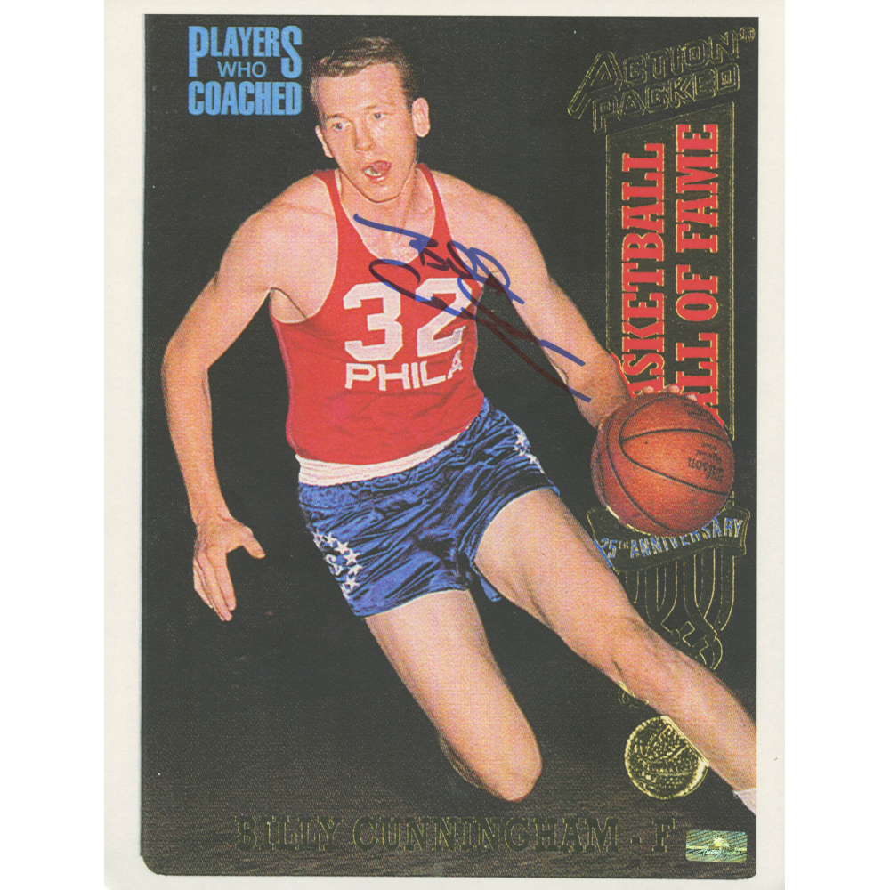 Billy Cunningham Signed Philadelphia 76ers 8x10 Photo (Palm Beach COA ...