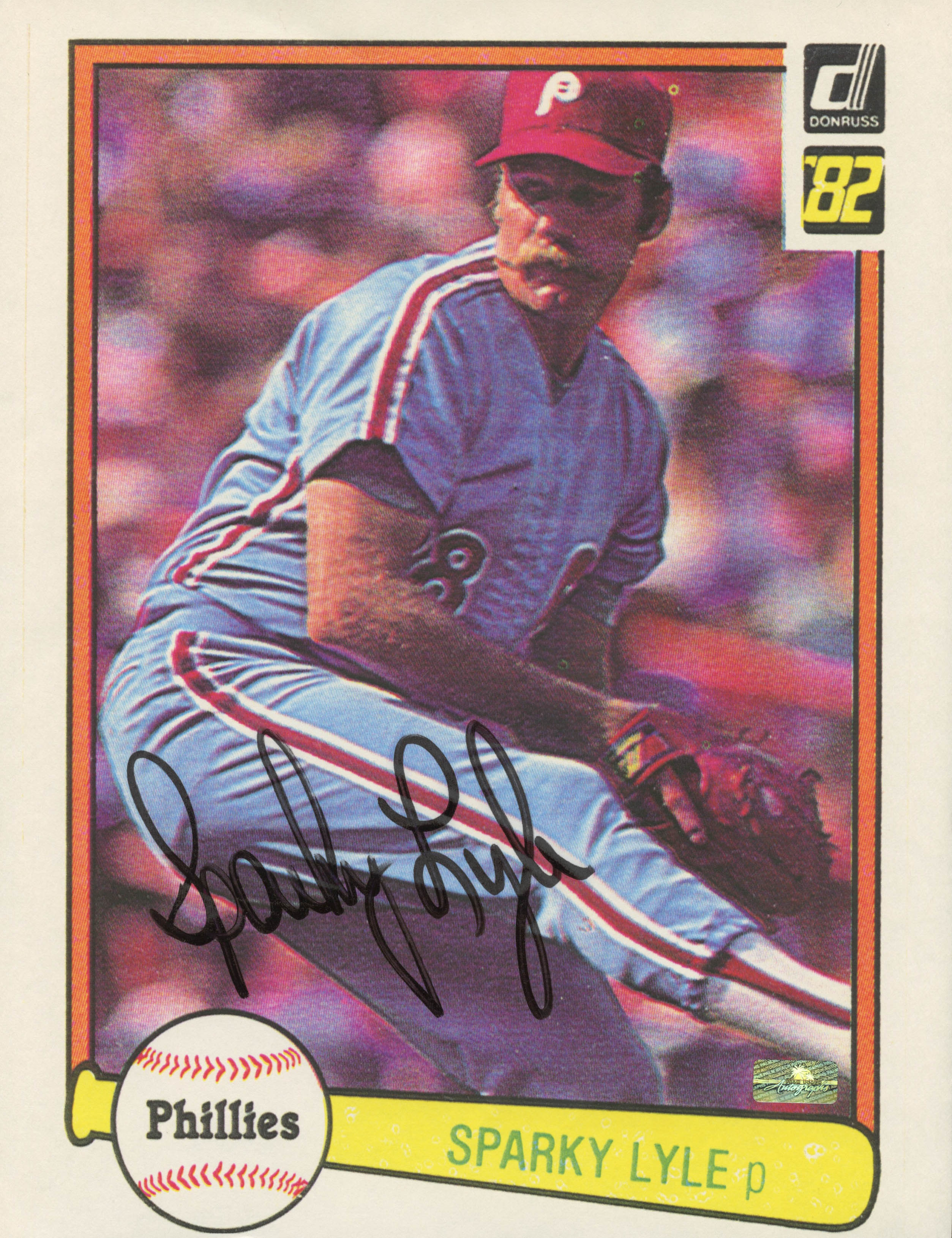 Sparky Lyle Signed Philadelphia Phillies 8x10 Photo (Palm Beach COA ...