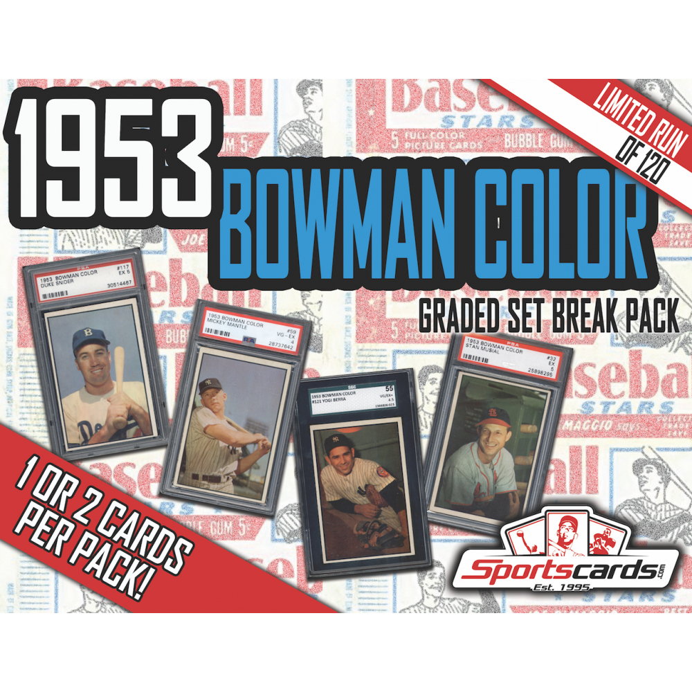 1953 BOWMAN COLOR BASEBALL COMPLETE SET BREAK! - Mystery Box - (1 or 2 ...