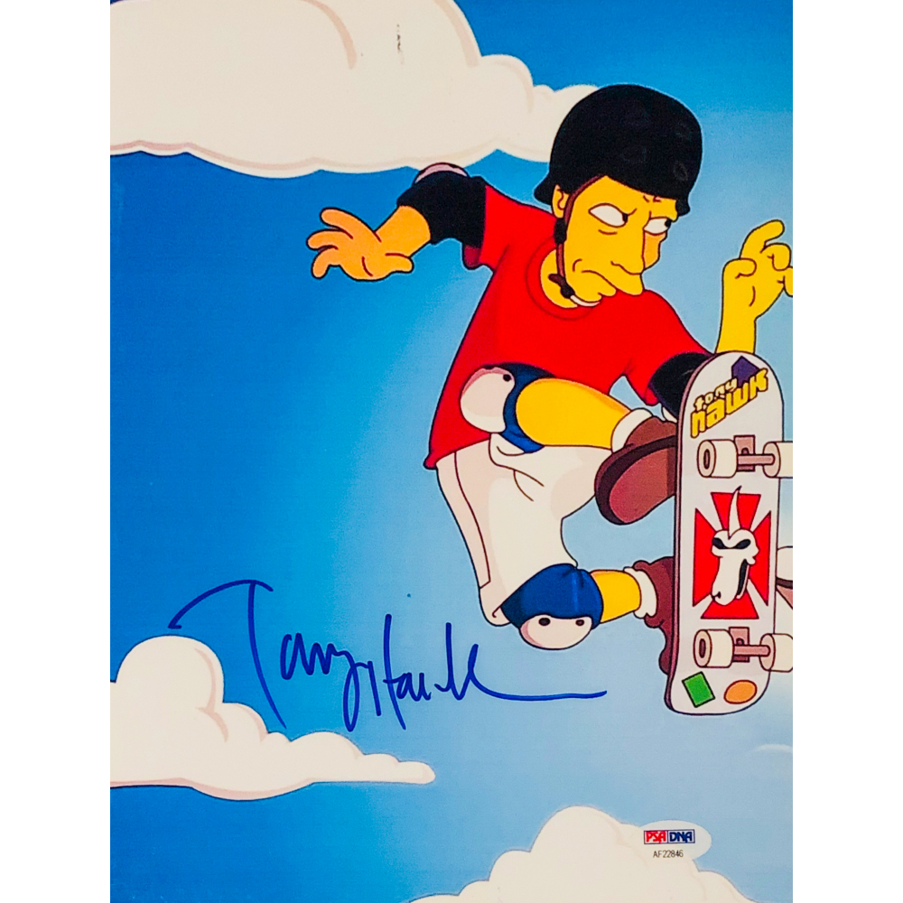 Tony Hawk Signed "The Simpsons" 8x10 Photo (PSA COA) | Pristine Auction