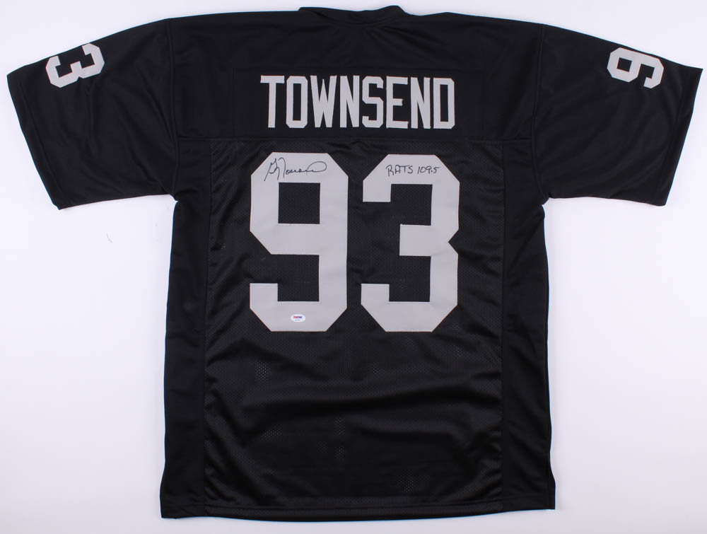 Lot of (2) Greg Townsend Signed Los Angeles Raiders Items with (1 ...