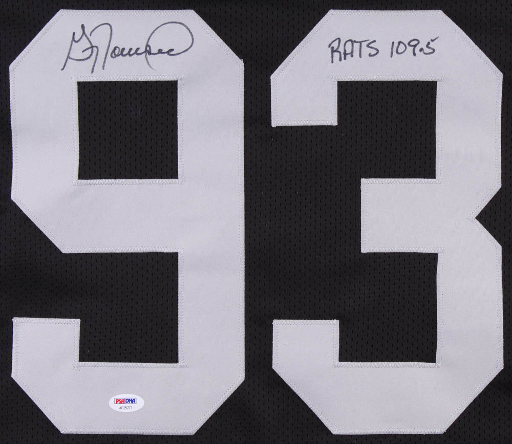 Lot of (2) Greg Townsend Signed Los Angeles Raiders Items with (1 ...