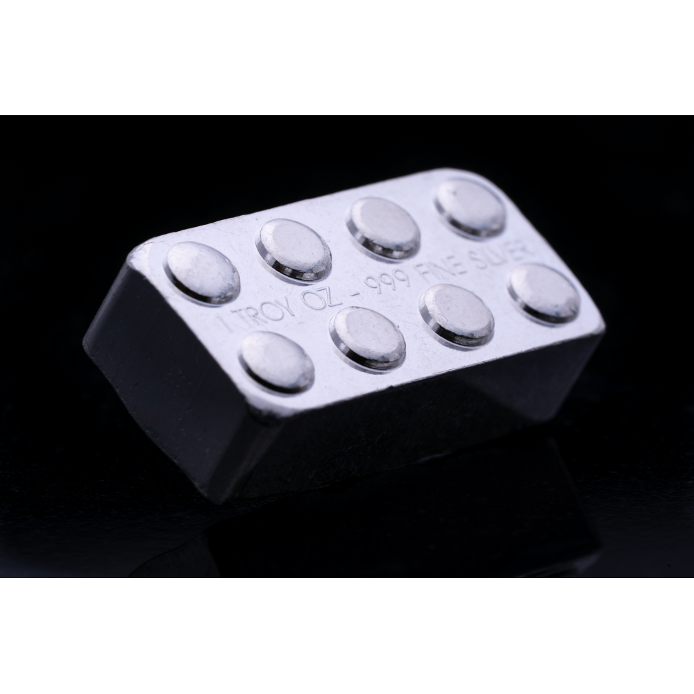1 oz Fine Silver - Monarch Building Block Bar - 2x4 | Pristine Auction