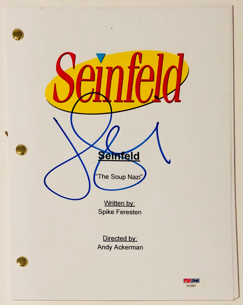 Jerry Seinfeld Signed "Seinfeld" Full "The Soup Nazi" Script (PSA COA ...