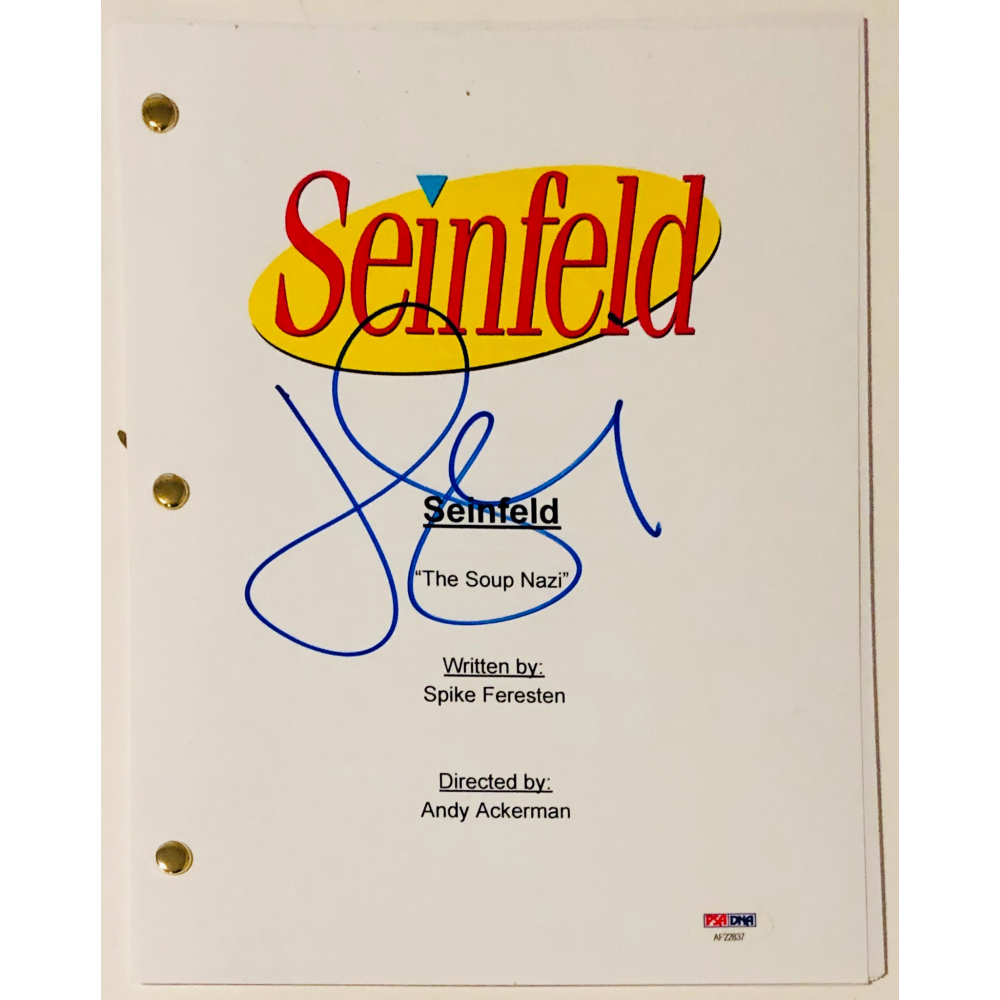 Jerry Seinfeld Signed "Seinfeld" Full "The Soup Nazi" Script (PSA COA ...