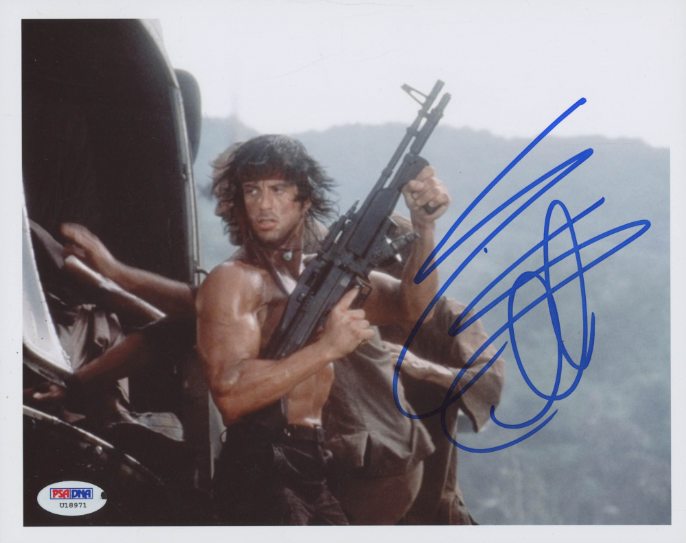 Sylvester Stallone Signed "Rambo" 8x10 Photo (PSA COA) | Pristine Auction