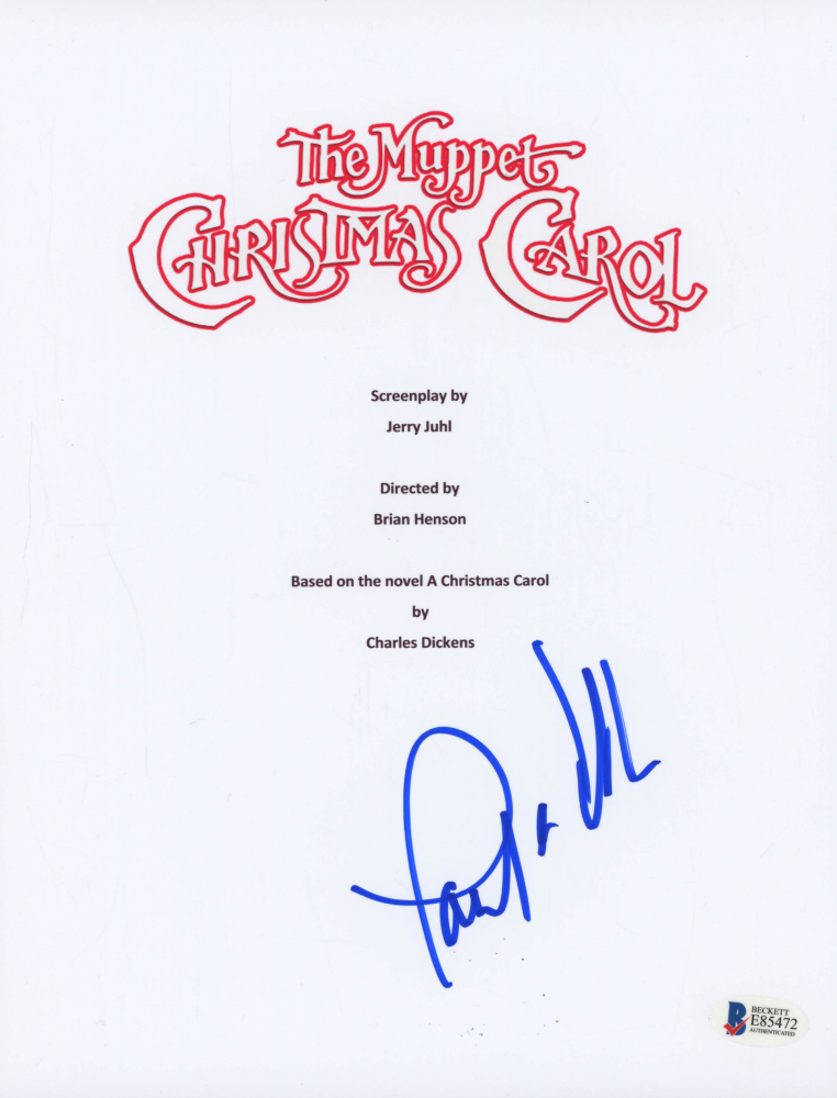 Paul Williams Signed "The Muppet Christmas Carol" Script 8x10 Photo ...