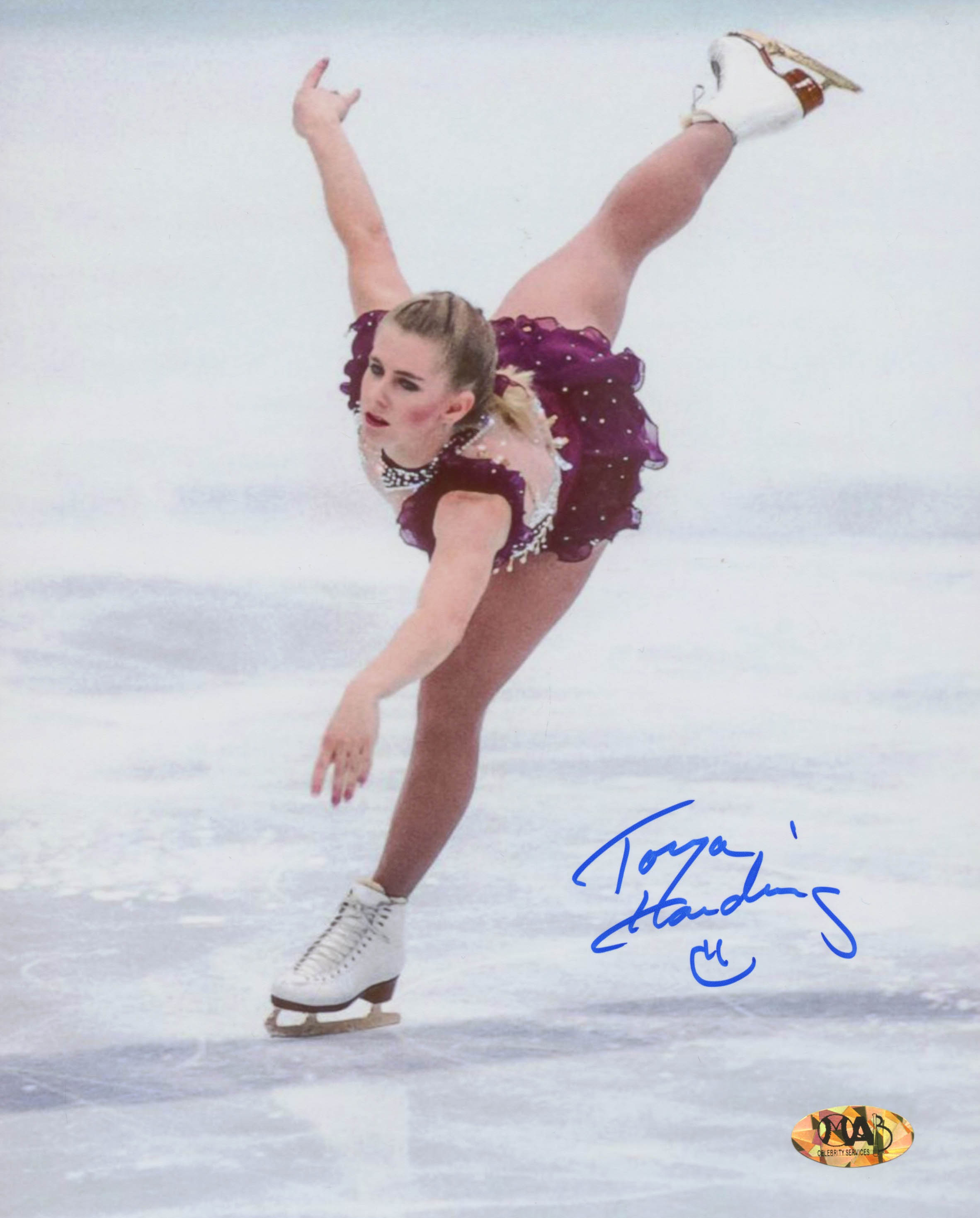 Tonya Harding Signed Team USA 8x10 Photo (MAB Hologram) | Pristine Auction
