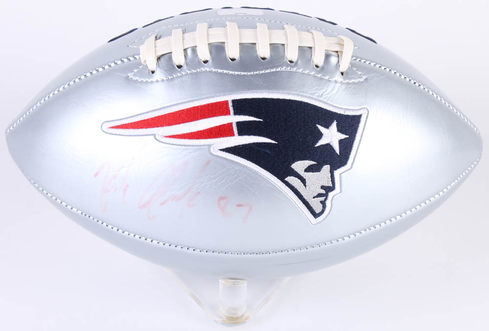 Rob Gronkowski Signed Patriots Logo Football (Radtke COA) | Pristine ...