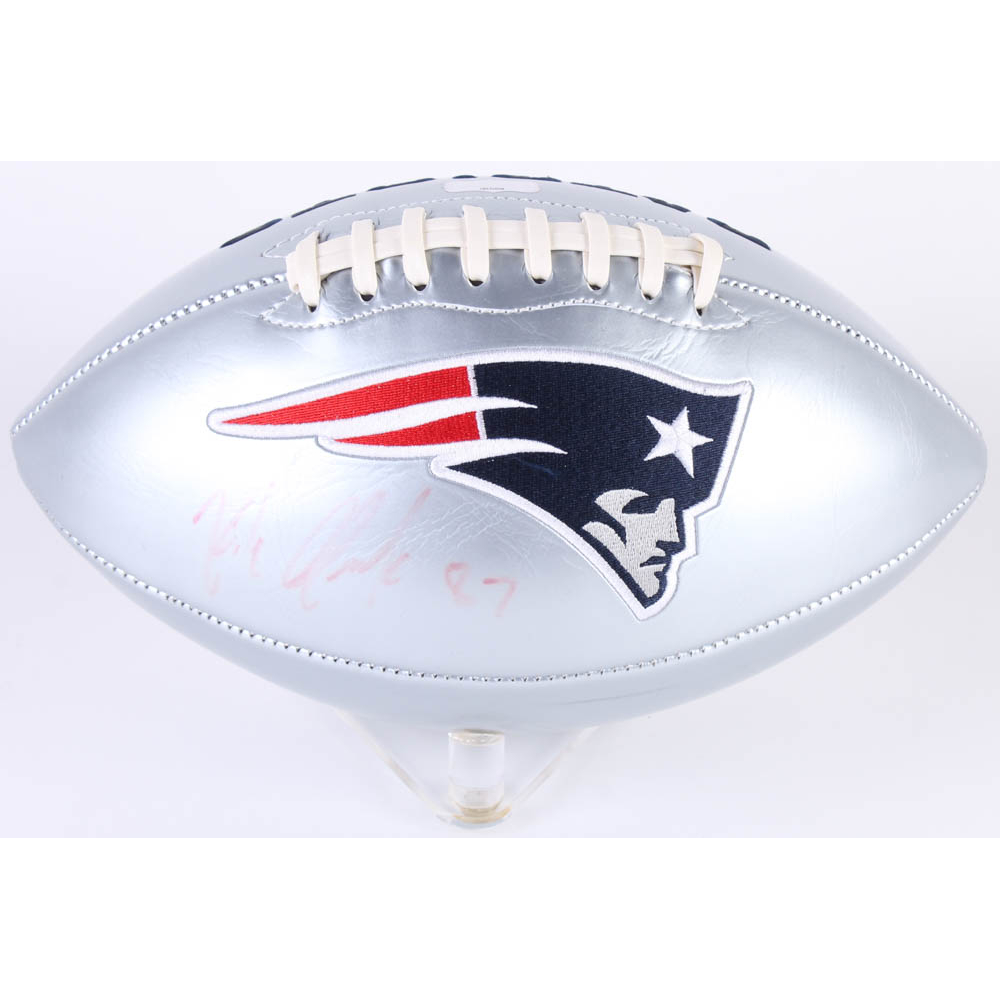 Rob Gronkowski Signed Patriots Logo Football (Radtke COA) | Pristine ...