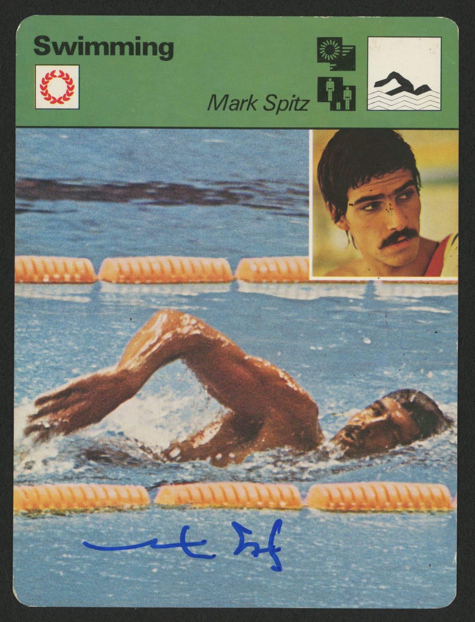 Mark Spitz Signed 1977-79 Sportscaster Series 1 #107 (JSA) | Pristine ...